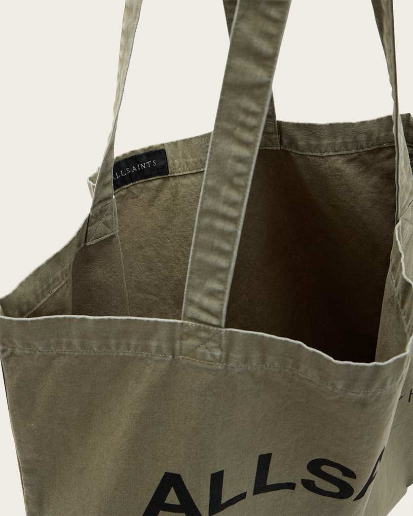 Underground Logo Printed Tote Bag NORI GREEN/BLACK | ALLSAINTS DE